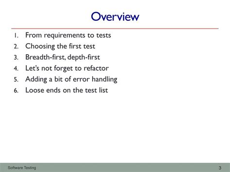 Tdd Overview Cs 45016501 Software Testing Ppt Download