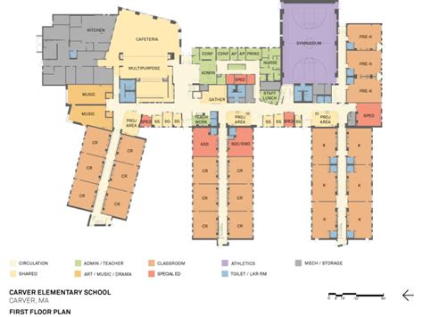 Elementary School Floor Plan With Two Floors