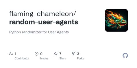 github flaming chameleon random user agents python randomizer for