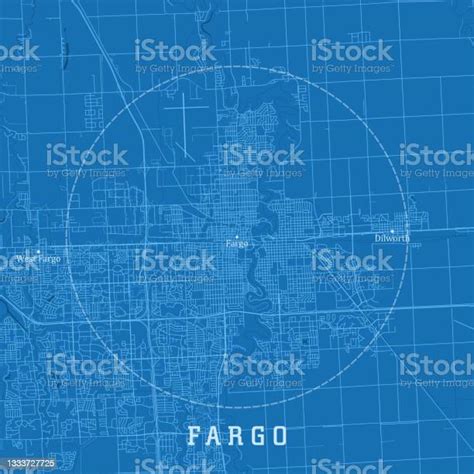 파고 Nd 시티 벡터 로드맵 블루 텍스트 지도에 대한 스톡 벡터 아트 및 기타 이미지 지도 파고 노스다코타 0명 Istock