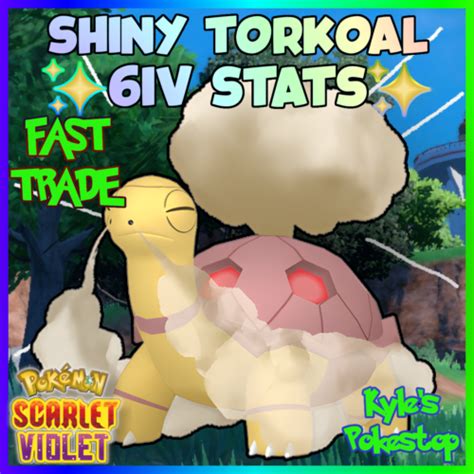 6iv Shiny Torkoal Pokemon Scarlet And Violet Evd 🚀 Fast Trade Ebay