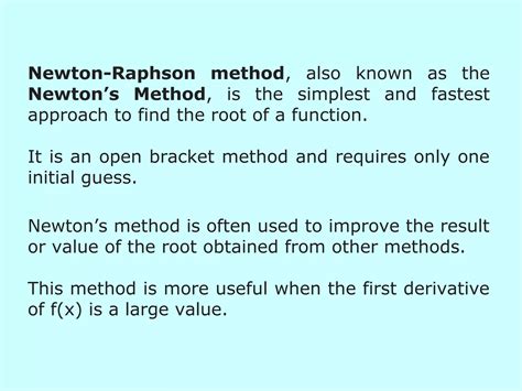 Newton Raphson Method Ppt