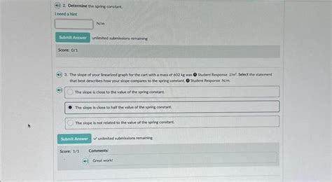 Part Find The Spring Constant The Video Below Chegg Com
