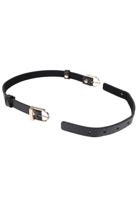Sex And Mischief Double Buckle Day Collar Black Stag Shop