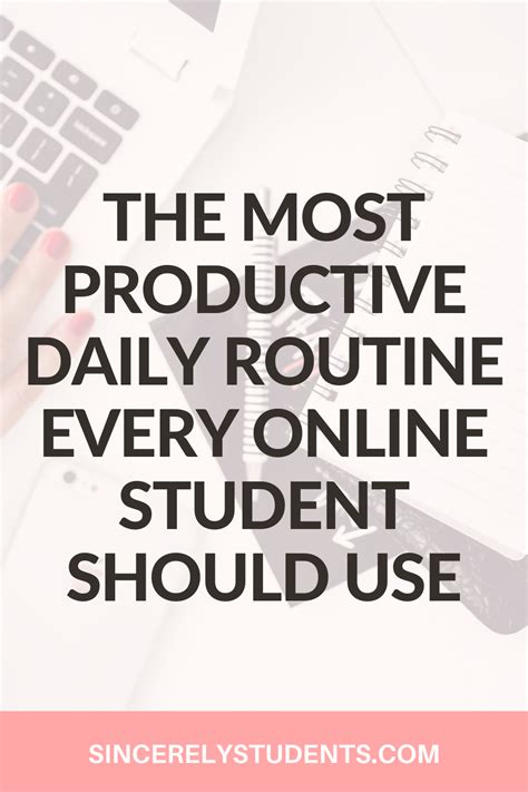 Productive daily routine of an online student – Artofit