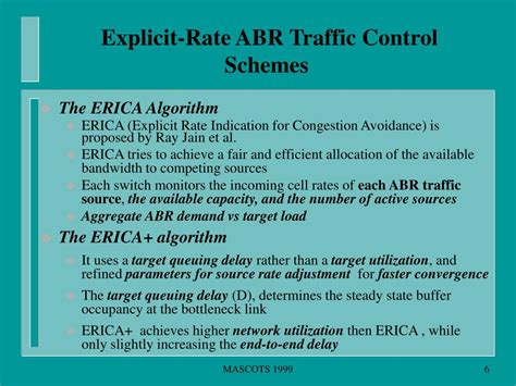 Ppt Performance And Robustness Testing Of Explicit Rate Abr Flow Control Schemes Powerpoint