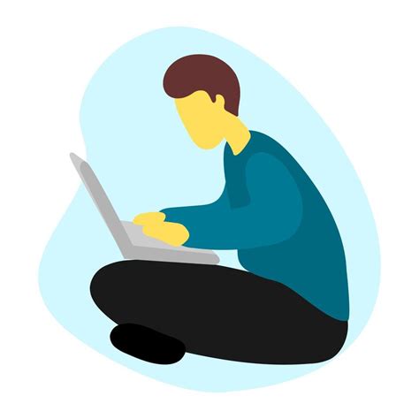 Vector Illustration Design Of People Sitting Cross Legged And Playing
