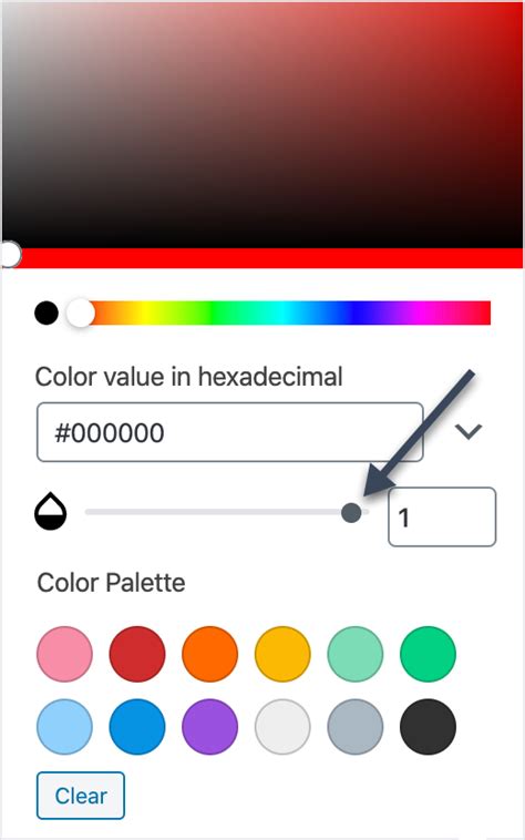 color picker overview documentation