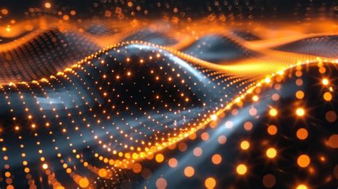 Premium Photo Connected Dots In 3d A Technology Concept Background