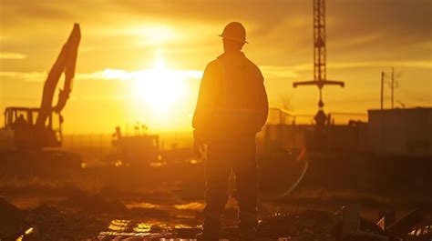 Construction Worker Sunset Background Images Free Download On Freepik