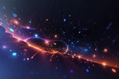 premium ai image background realistic abstract technology particle