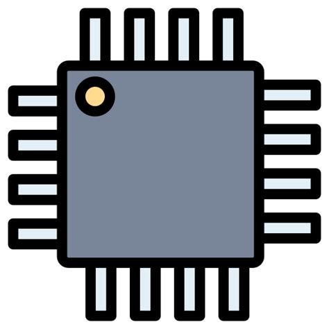 Microchip Generic Outline Color Icon