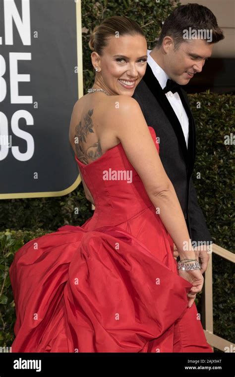 Scarlett Johansson Attends The 77th Annual Golden Globe Awards Golden