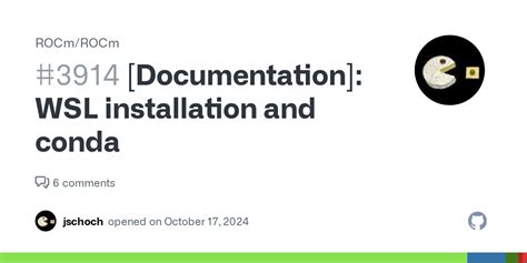 Documentation Wsl Installation And Conda · Issue 3914 · Rocmrocm · Github