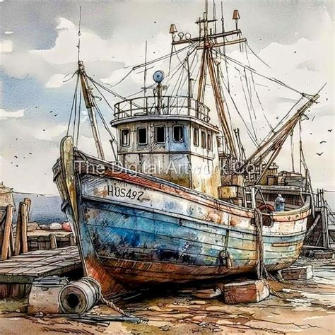 Pin By Joseph Michel On Beautiful Tuna Sailing Art Boat Art Boat