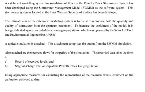 A Catchment Modelling System For Simulation Of Flows