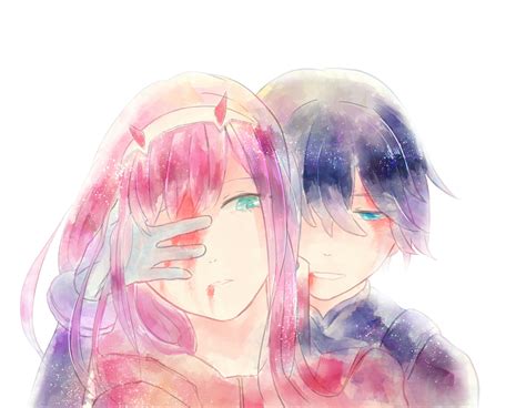 Zero Two And Hiro Darling In The Franxx Drawn By Korokoromonaka Danbooru