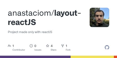 Github Anastaciomlayout Reactjs Project Made Only With Reactjs