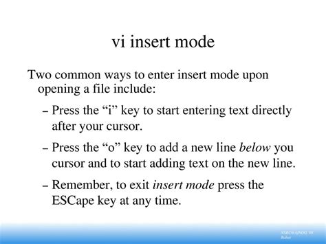 Editing Vi And Configuration Files Ppt Download
