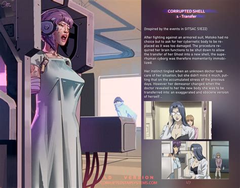 Rule 34 Amputee Caption Comic Cyborg English Text Fanart Ghost In The