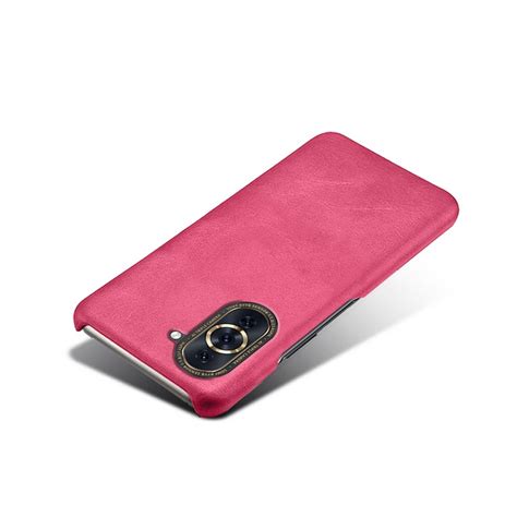 For Huawei Nova Pro Calf Texture Pc Pu Phone Case Rose Red Alexnld Com