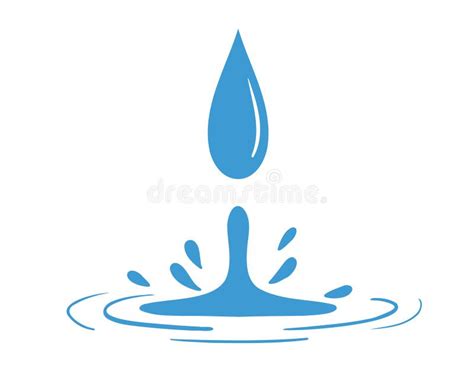 Blue Water Drop And Splash Doodle Hand Drawn Icon Cartoon Drawing Water Drop Line Clipart