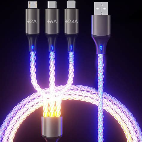 Light Up Micro Usb Cable Dockem Led Light Up Micro Usb Charging Cable