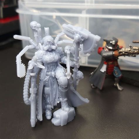 3d Print Of Hl218 Tech Priest Decimated Heresylab By Hkt
