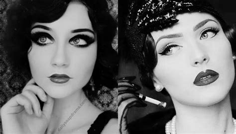 1920s Flapper Girl Makeup