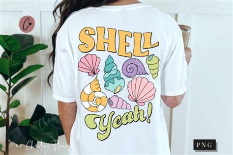 Groovy Shell Yeah Png Summer Png Graphic By Christine Fleury