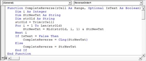 How To Get Text Number In Reverse Through VBA In Microsoft Excel