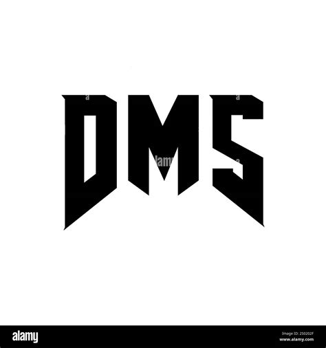 Dms Letter Logo Design For Technology Company Dms Logo Design Black And White Color Combination