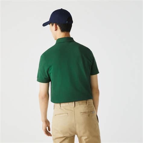 Polos Homme En Coton Pique Uni Rayé Ou à Motif Lacoste