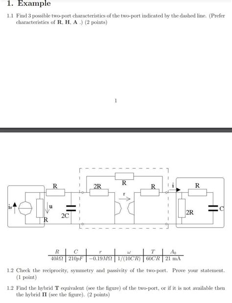 Solved Example Find Possible Two Port Chegg Com
