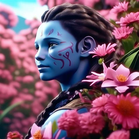 Avatar Flowers Movie High Resolution High Quality Hyperrealistic