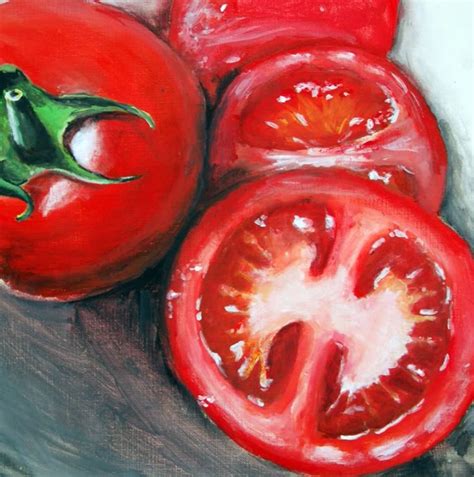 Acrylic Paint Vegetable Painting Fruit Painting Oil Pastel Art