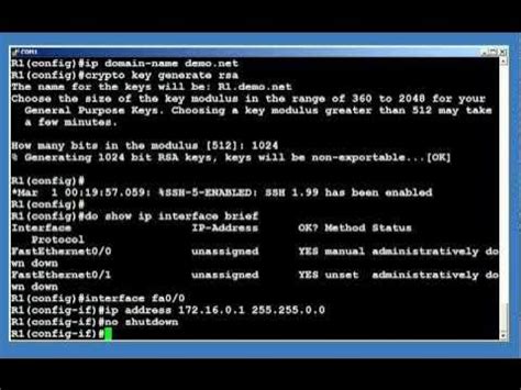 Quickly Enable SSH on a Cisco Router or Switch - YouTube