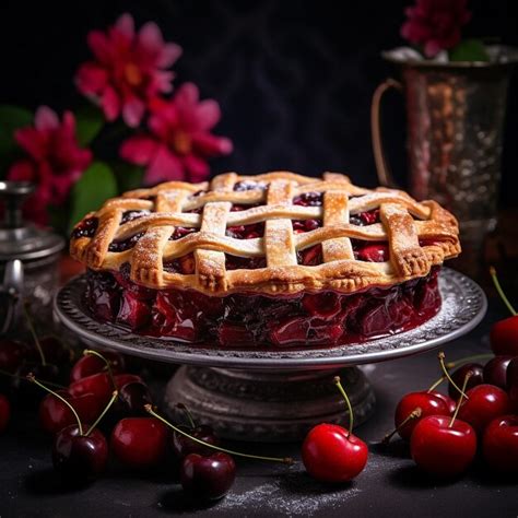 Premium Ai Image Cherry Pie