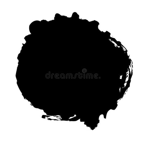 Black Blob Object On White Background Vector Illustration Stock Vector