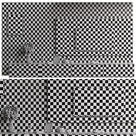 Tw Wall Set №2 3d Model For Corona