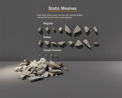 Concrete Debris Vfx Pack