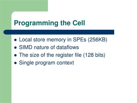 PPT Programming The Cell Multiprocessor PowerPoint Presentation Free Download ID