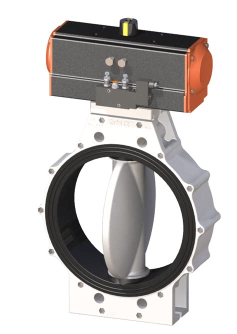 Pprc Çift Etkili Pnömatik Aktüatörlü Kelebek Vanalar