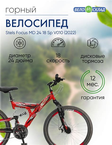 Купить Подростковый велосипед Stels Focus MD 24 18 Sp V010, год 2022 ...