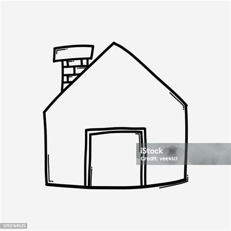 홈 낙서 벡터 아이콘입니다 그리기 스케치 일러스트레이션 손 그린 선 Eps10 건설 산업에 대한 스톡 벡터 아트 및 기타 이미지 건설 산업 그리기 낙서 드로잉