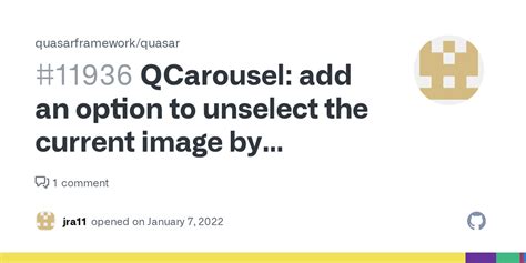 Qcarousel Add An Option To Unselect The Current Image By Clicking On The Thumbnail Already