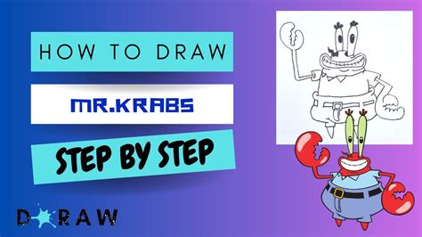How To Draw Mr Krabs Spongebob Squarepants Doraw Quick Drawing Step By Step Youtube