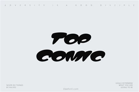 Top Comic Font Free Download And Preview Deefont