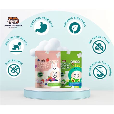 Jonnyandjessie Organic Natural And Melty Puff 30g 6m Shopee Malaysia