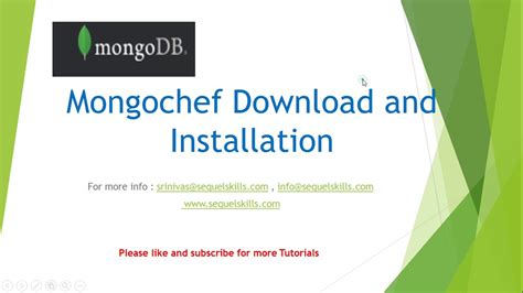 Mongodb Tutorial For Beginners Mongochef Download And Installation Youtube